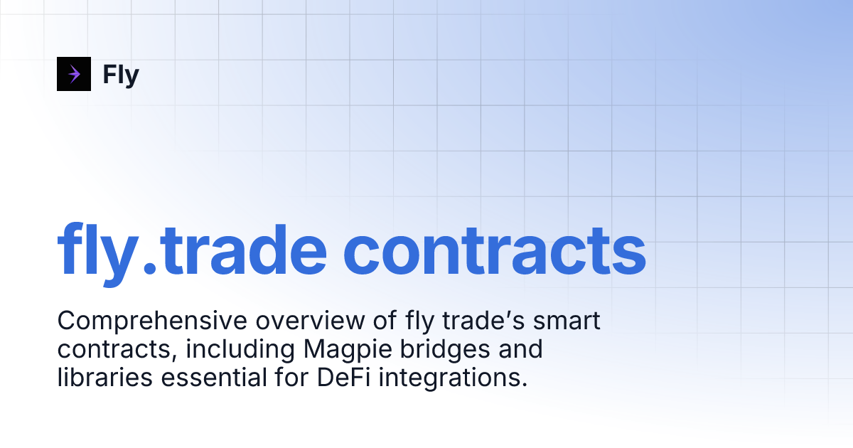 fly.trade contracts | Fly